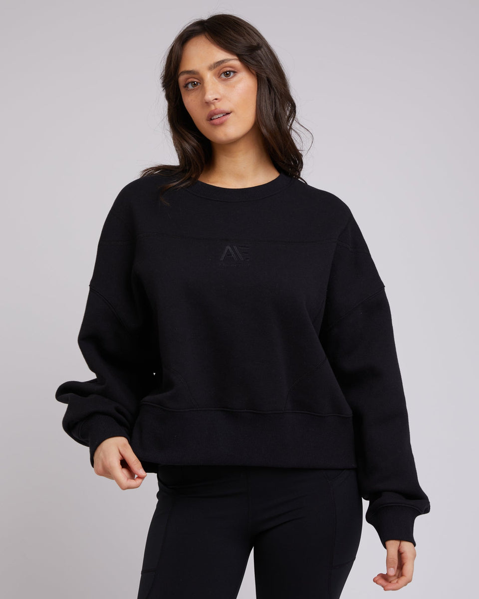 All About Eve Active Tonal Sweater - Black – Alabaster Store
